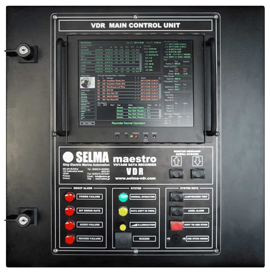 VDR Voyage Data Recorder – SELMA – Ship Electric Marine Control